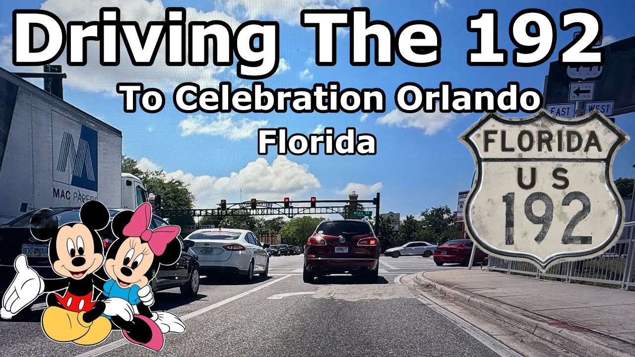 The Highway 192 Irlo Bronson Highway driving from Orange Blossom to ...