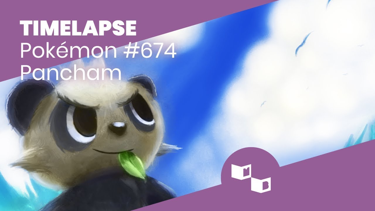 Pokémon #674, Pancham | Timelapse Painting - YouTube