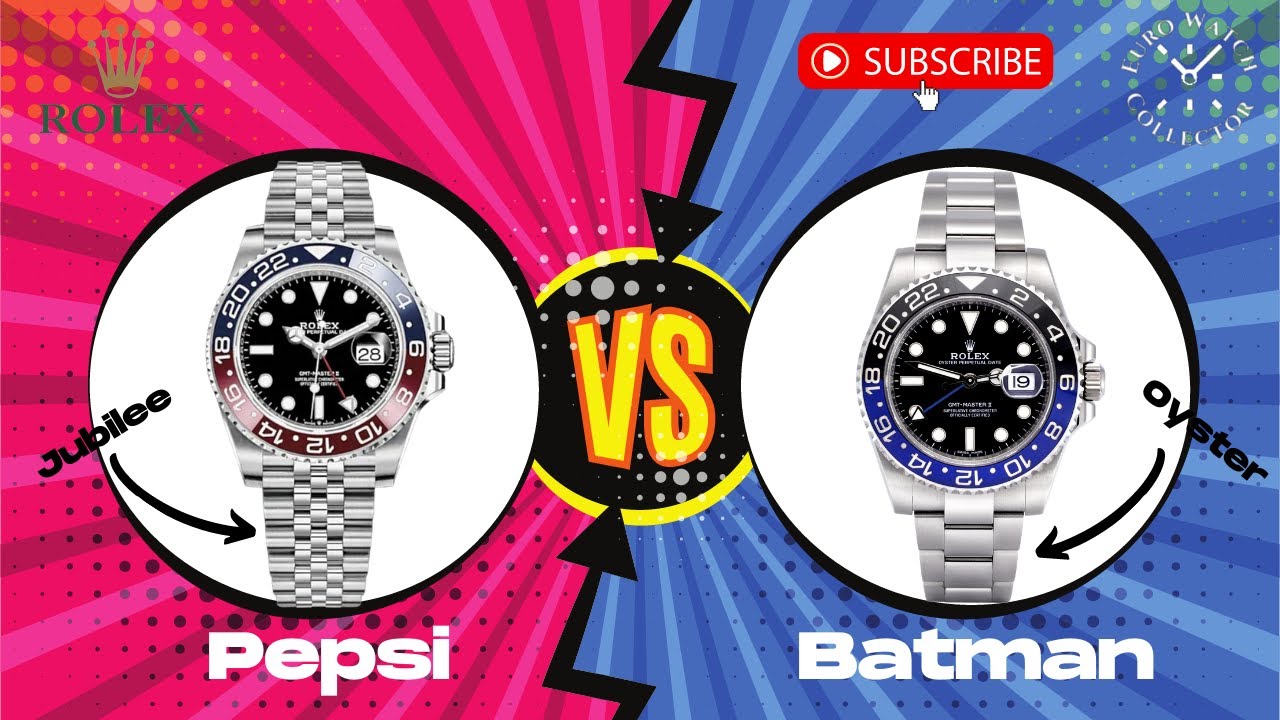Rolex Battle of the GMTs, who is your winner? Pepsi vs Batman - YouTube