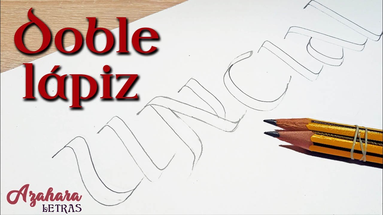 ️ ️ CALIGRAFÍA con DOBLE LÁPIZ: Alfabeto UNCIAL - YouTube