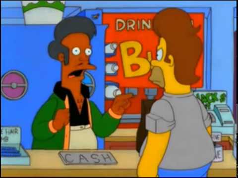 Los Simpsons - Latino - Que comes que adivinas, moreno - YouTube