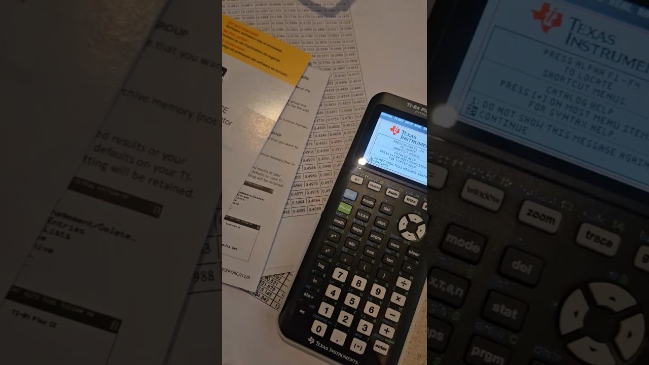 TI 84 PLUS CE calculator and how easy it was to pass statistics with it ...
