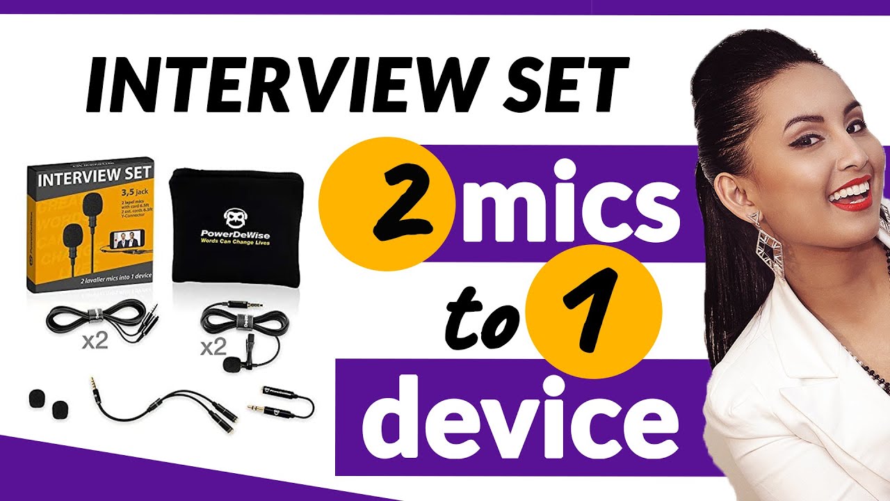 Microphone Set for Dual Interview | PowerDeWise Mic Test and Review ...