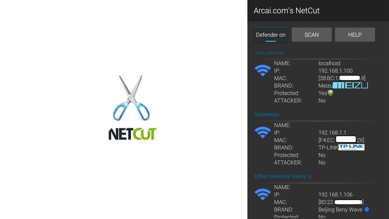 Wifi management application showcase(Netcut showcase). - YouTube