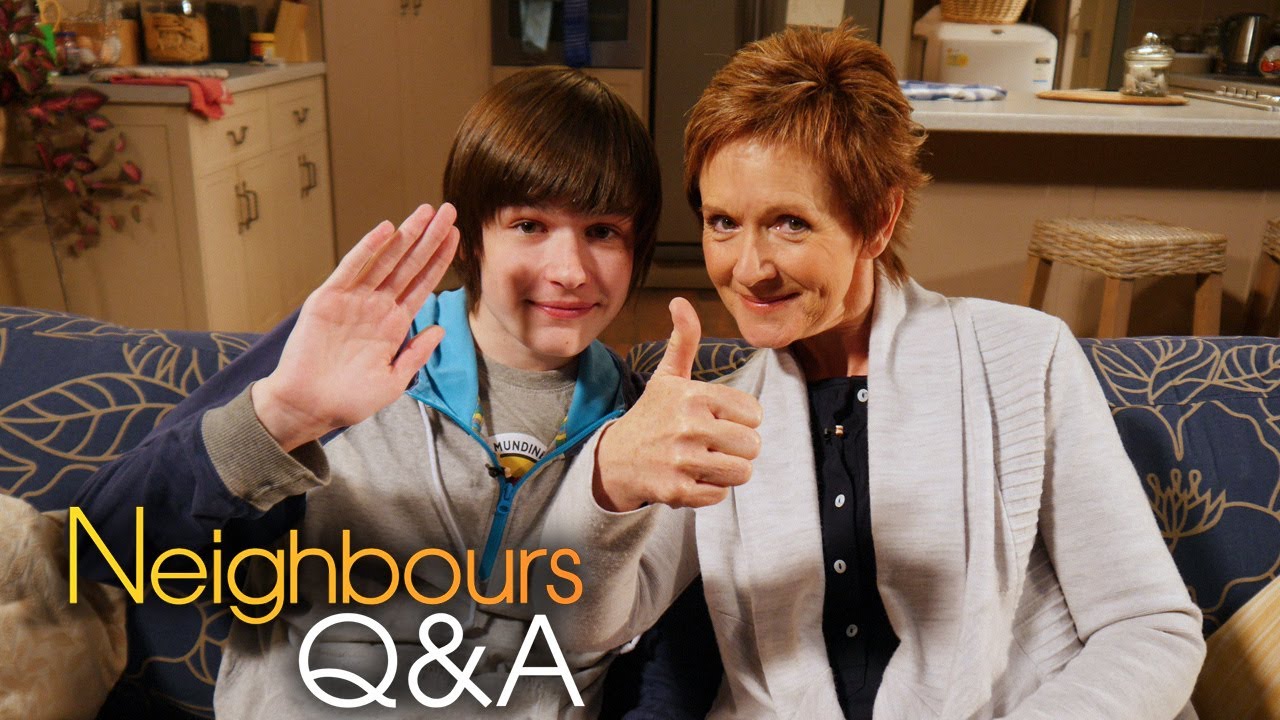 Neighbours Q&A - Calen Mackenzie (Bailey Turner) & Jackie Woodburne ...