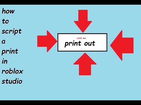 how to script a print in roblox studio! - YouTube