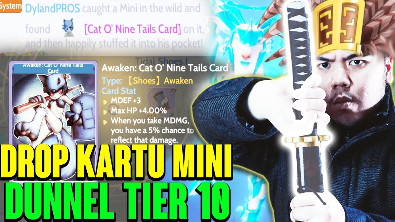 ALHAMDULILLAH DROP CARD MINI OP! DUNNEL TIER 10!? - Ragnarok Origin ...