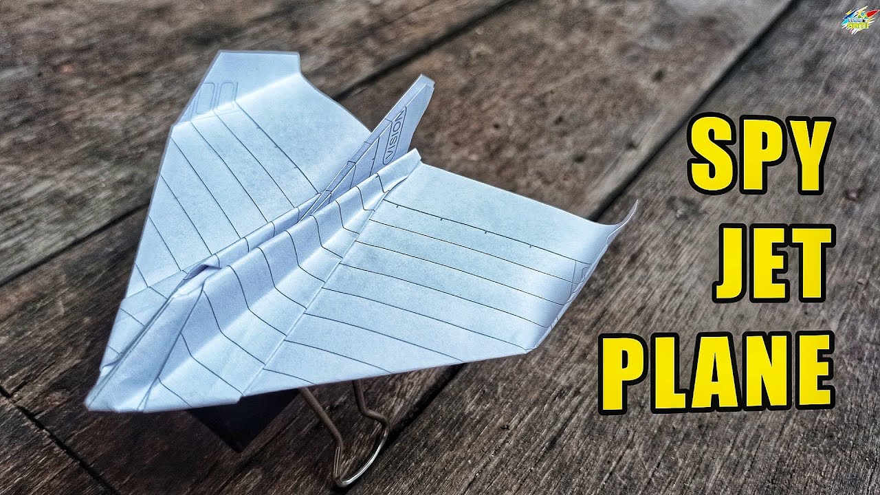 Spy Jet Paper Airplane | How to Make Paper Airplane | Paper Rocket ...