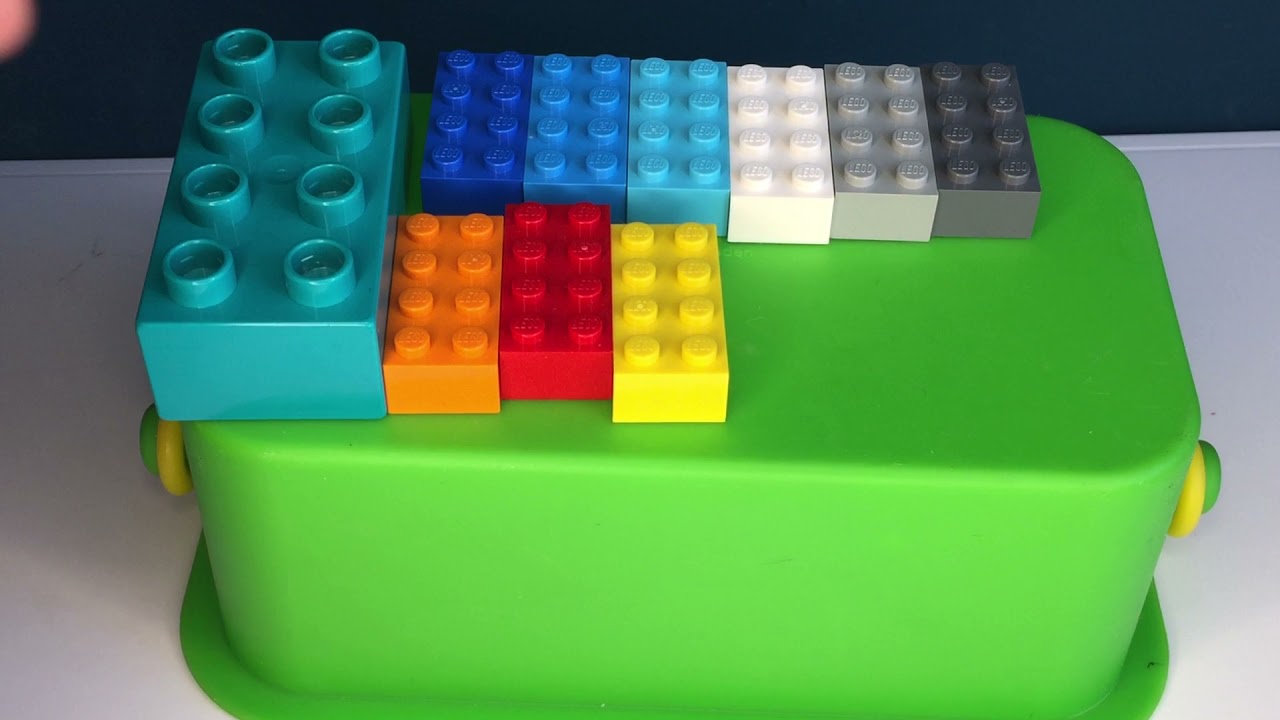 레고 2x4 블럭 색깔별 수집 ( lego 2x4 size blocks collecting ) - YouTube