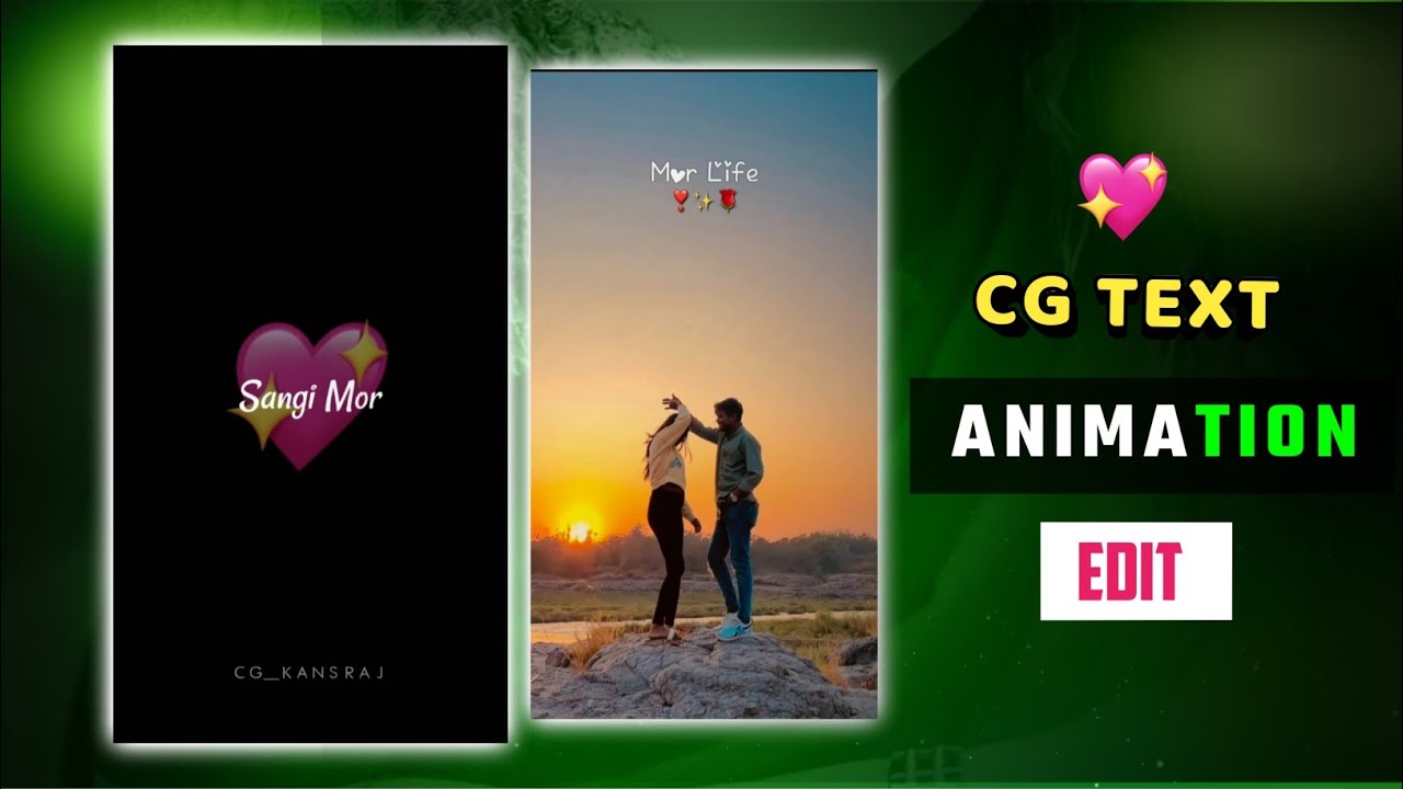💖 Instagram Trending Cg Text Animation Editing !! Cg Status Editing ...
