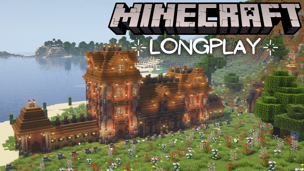 Minecraft Survival - Relaxing Longplay, Train Station (No Commentary) 1 ...