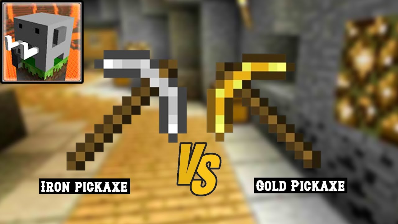 Minecraft Gold Pickaxe