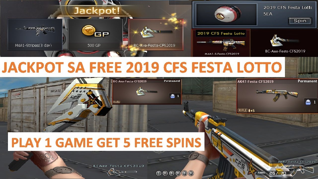 JACKPOT SA FREE 2019 CFS FESTA LOTTO CROSSFIRE PH - YouTube