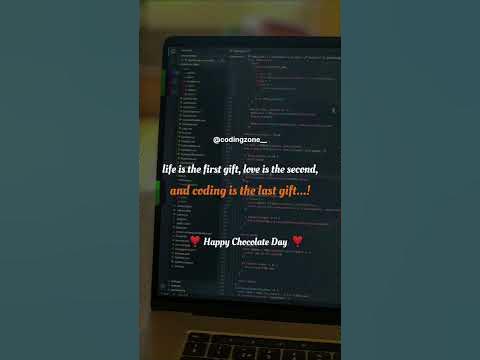 Happy chocolate day coders #programming #coding #codingzone - YouTube