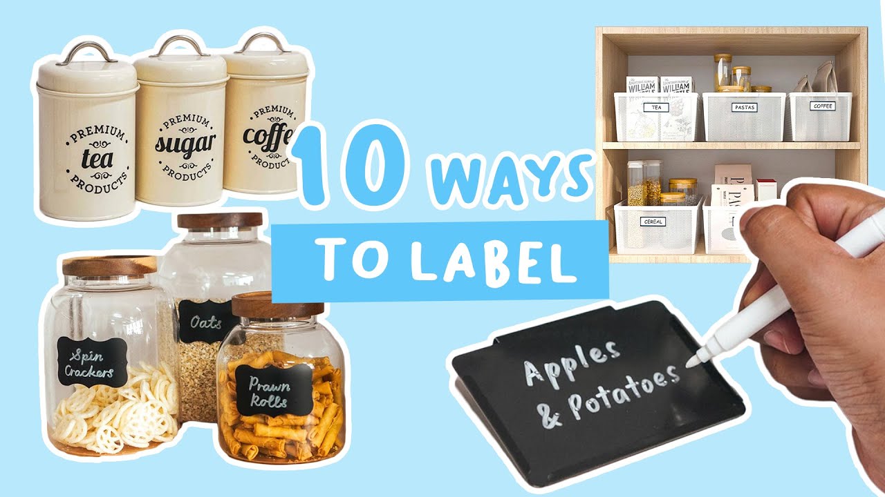 10 Ways To Label Your Home (DIY + COST EFFICIENT) - YouTube