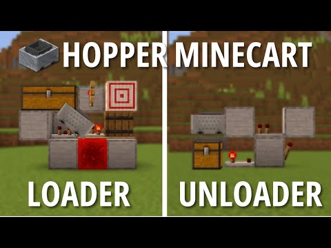 Easy Hopper Minecart Loader & Unloader | Minecraft Tutorial 1.21