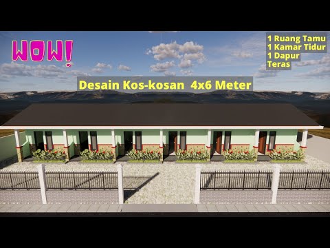 Desain Kos-kosan 4x6 Meter - desain minimalis