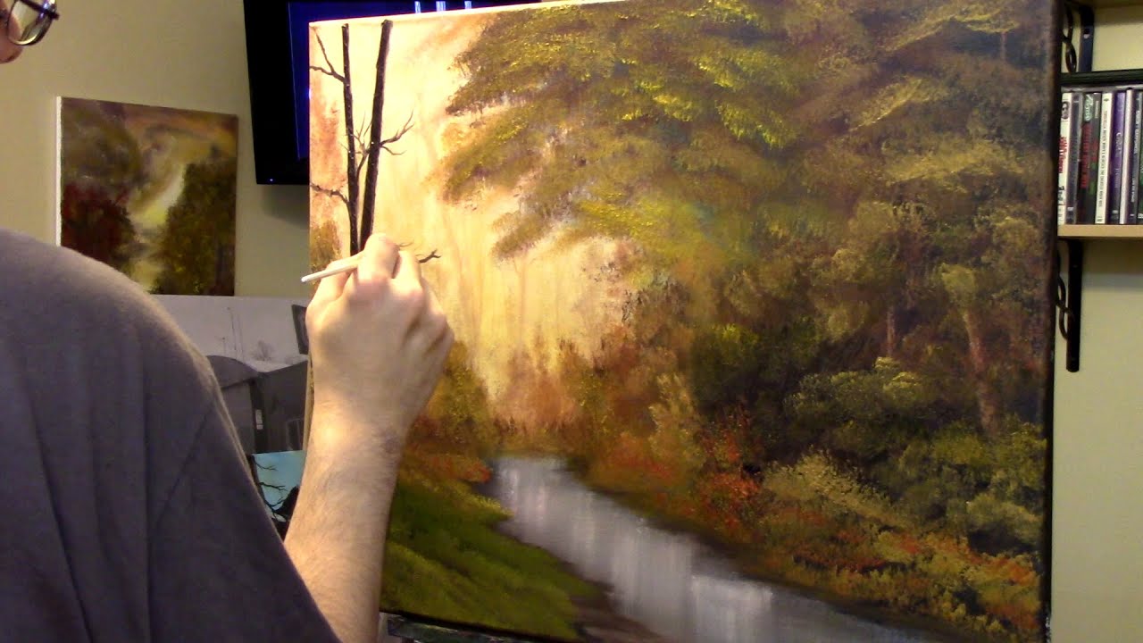 Painting Along With Bob Ross - Ep52 Golden Morning Mist - YouTube