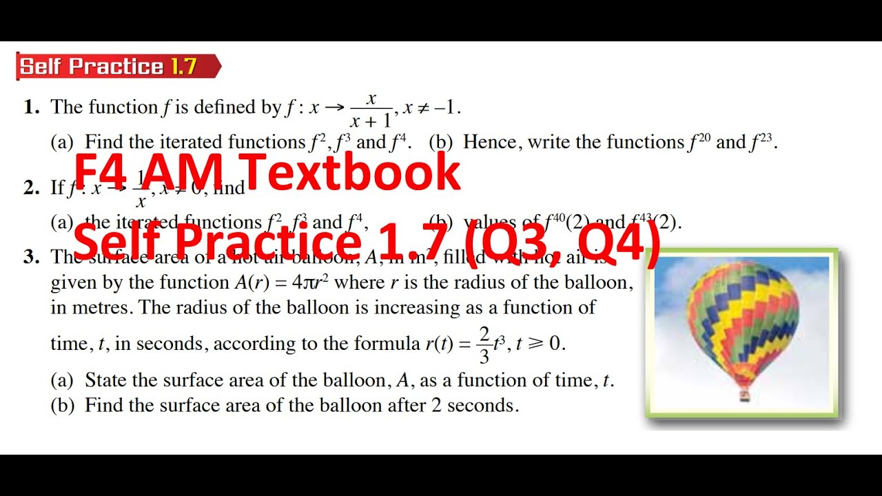 F4 AM Self Practice 1.7 (Q3, Q4) - YouTube