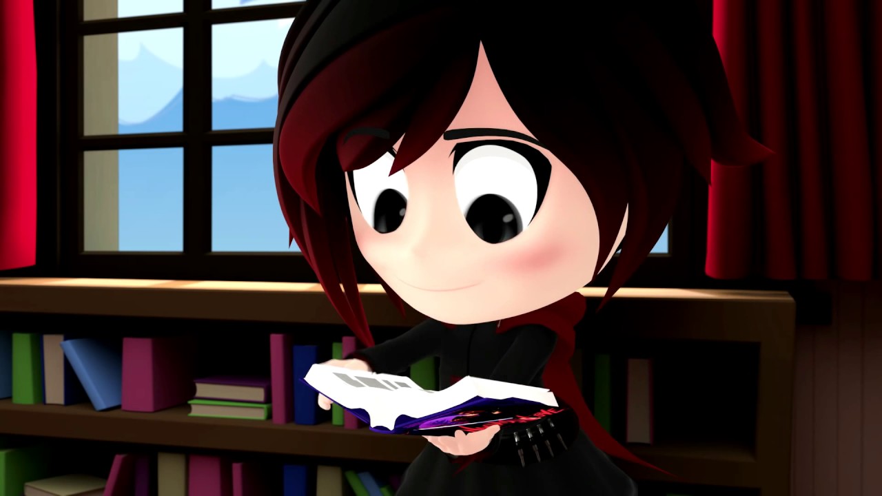 RWBY Chibi: Ruby Rose reads Fifty Shades of Grey - YouTube