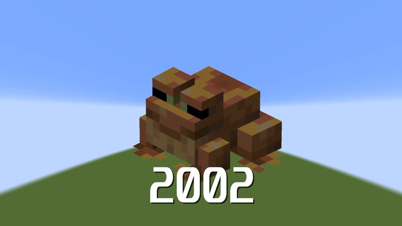 Evolution of FROG (Minecraft pixel art) - YouTube