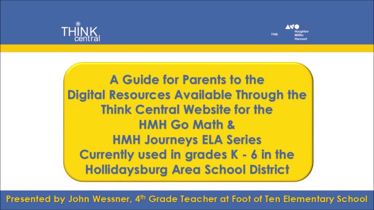 Think Central - Parents' Guide - YouTube