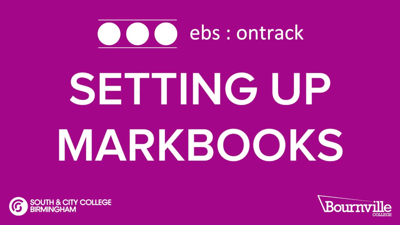 Markbook setup - YouTube