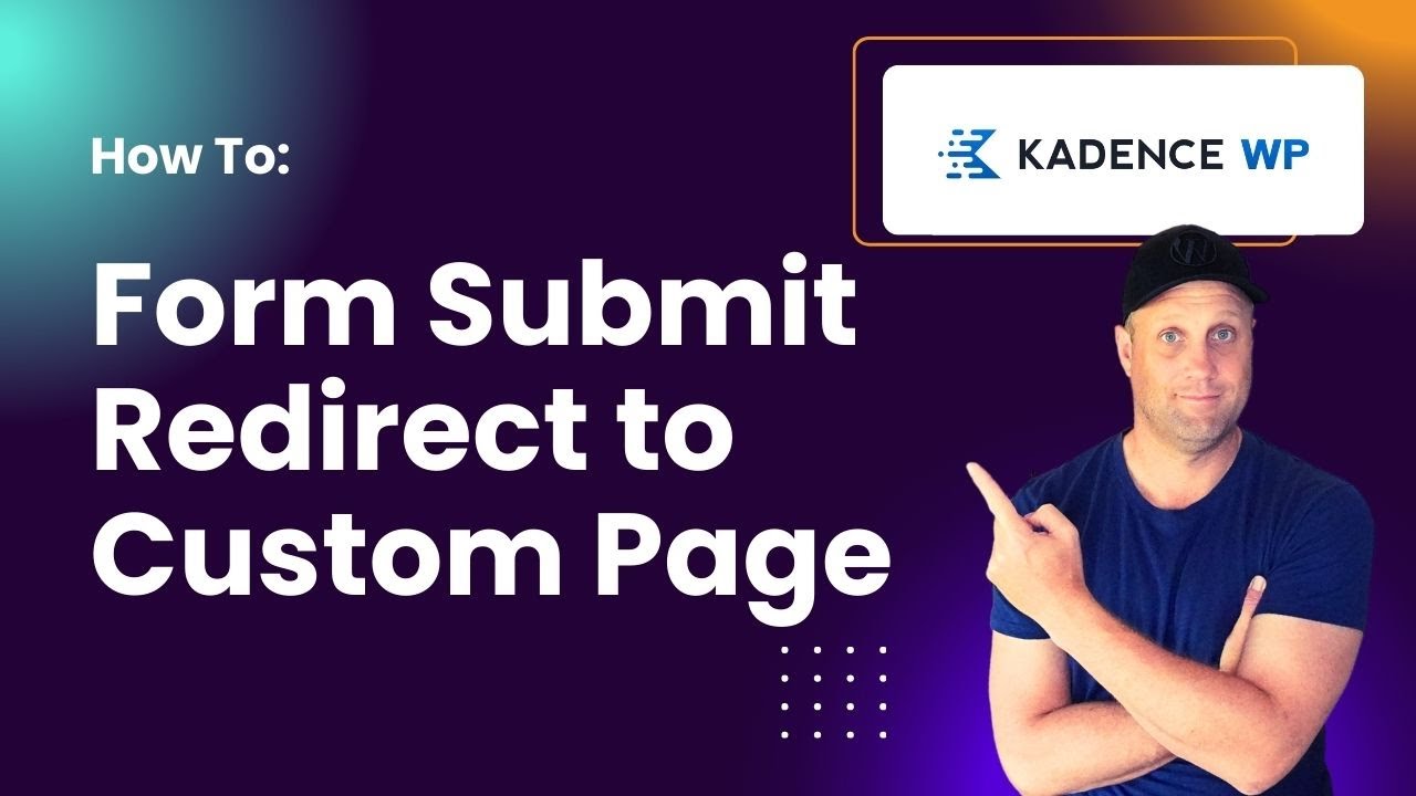 How to make a Thank you Page Redirect with Kadence Pro Forms - YouTube