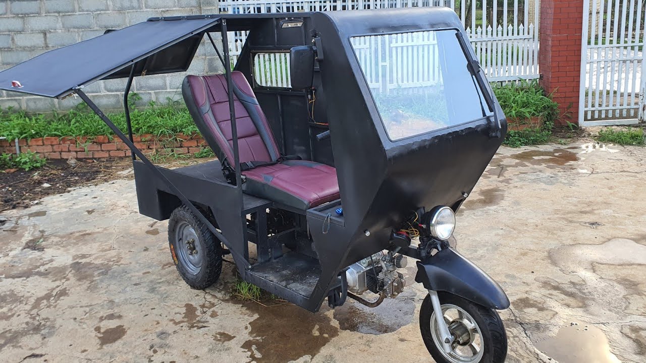 HOW TO MAKE TRIKE CAMPERVAN -TRIKE MOTORCYCLE WITH BIKES ENGINE #2 ...