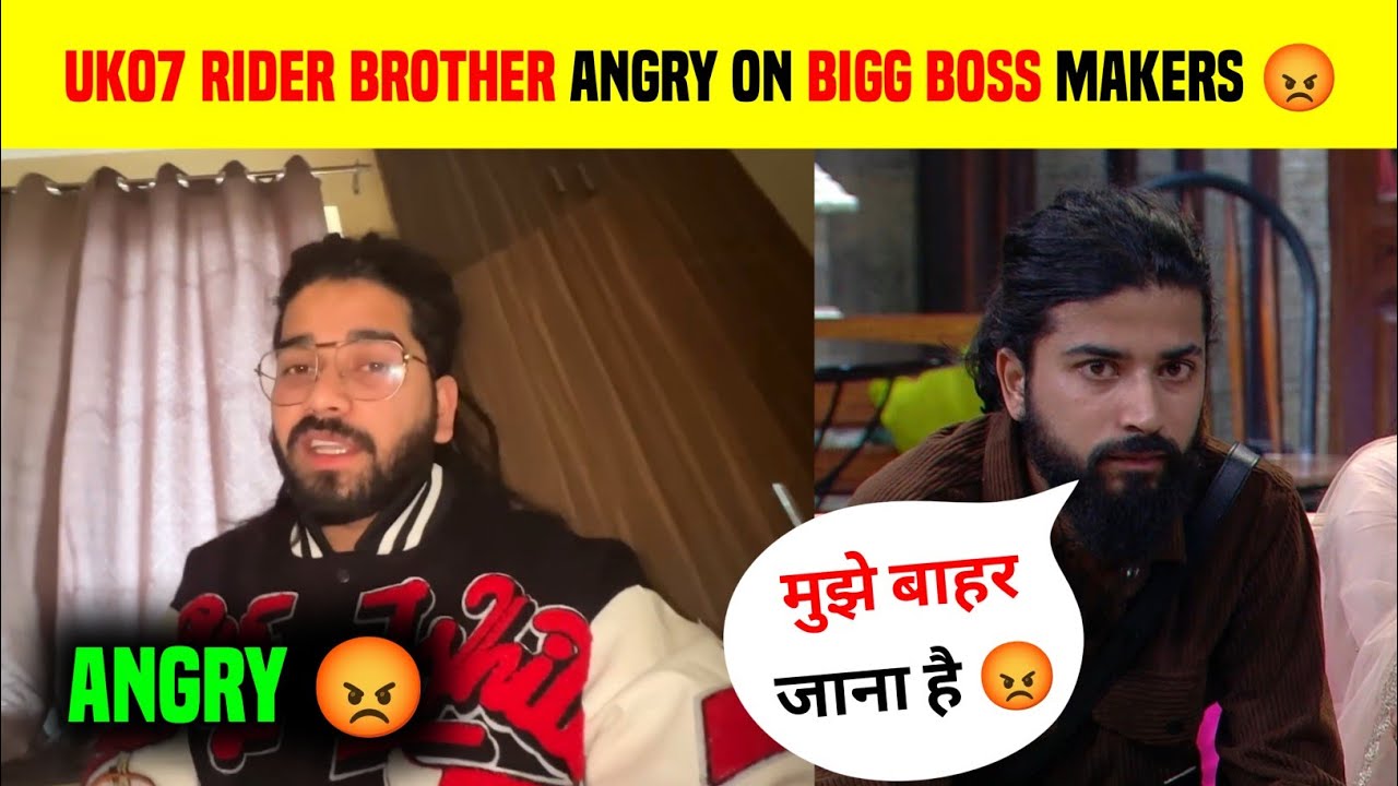 The UK07 Rider Brother Very Angry on Bigg Boss Makers 😡 | #biggboss # ...