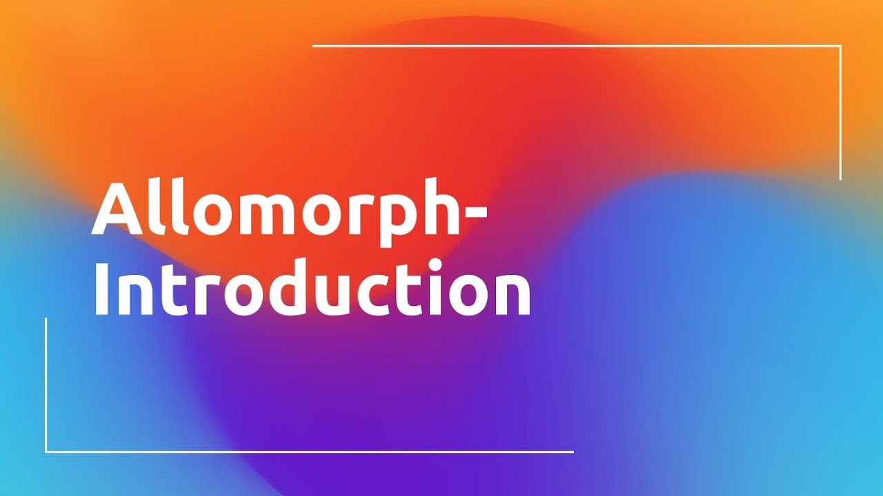 Allomorph Introduction - YouTube