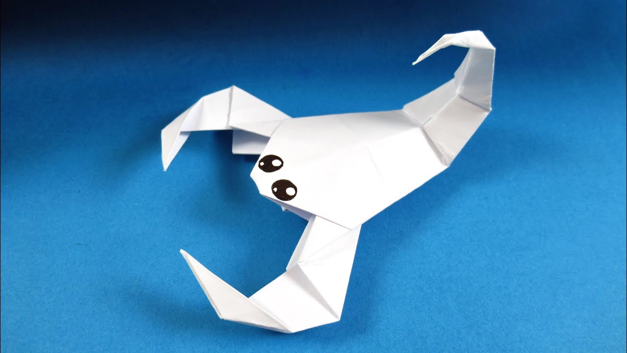 How to make a paper scorpion easy origami - YouTube