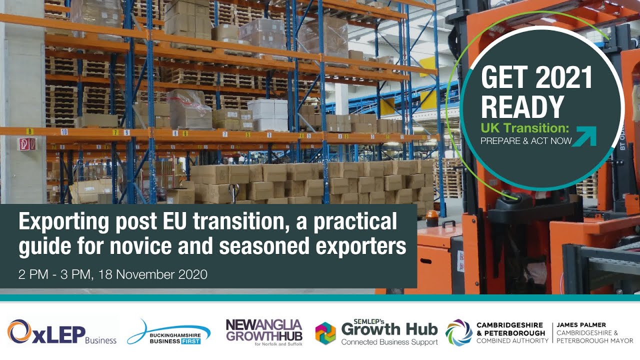 Exporting post EU Exit: A practical guide for exporters - YouTube