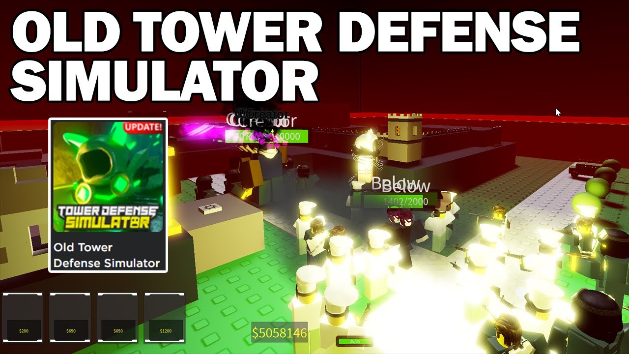 Old Tower Defense Simulator - YouTube