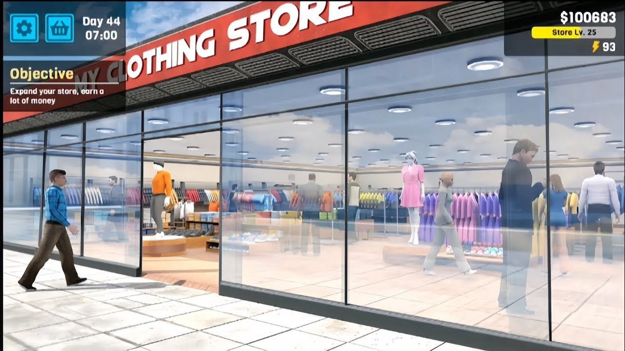 GAME MENJADI PEGAWAI TOKOK BAJU WKWK WK Clothing Store Simulator - YouTube