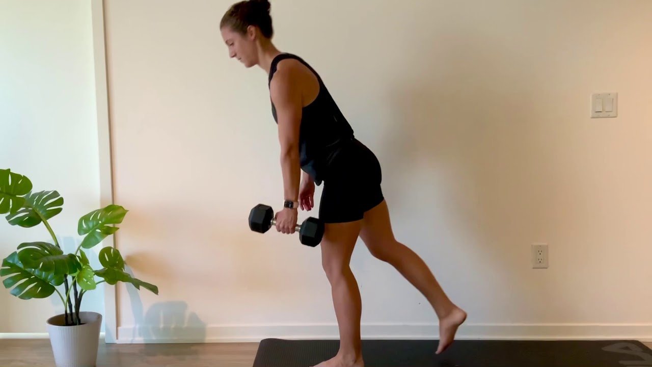 Single Arm, Single Leg RDL with Row - YouTube