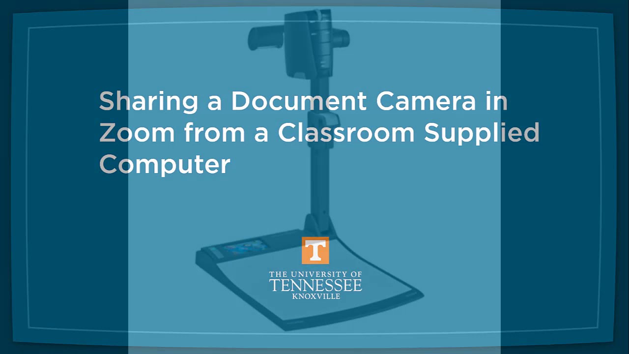 Using a Document Camera in a Zoom Session on a Classroom Computer - YouTube