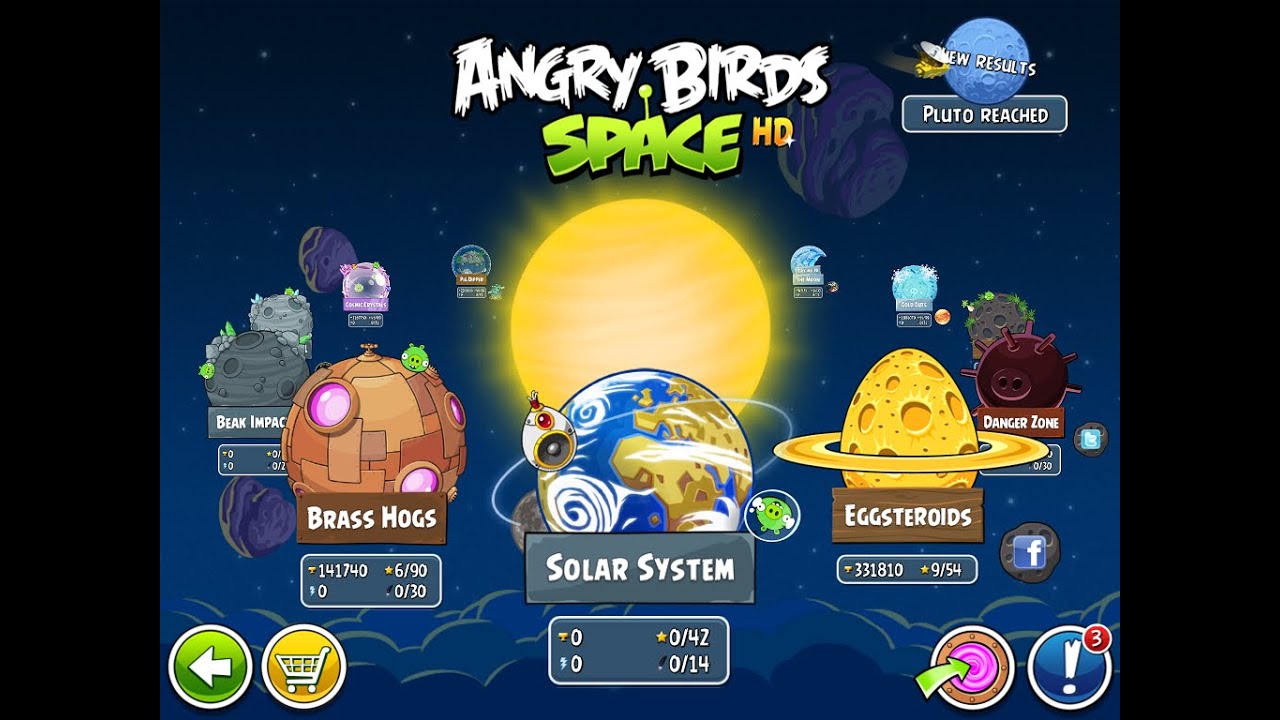 Моё прохождение Angry Birds Space HD, мир Solar System - как есть без ...