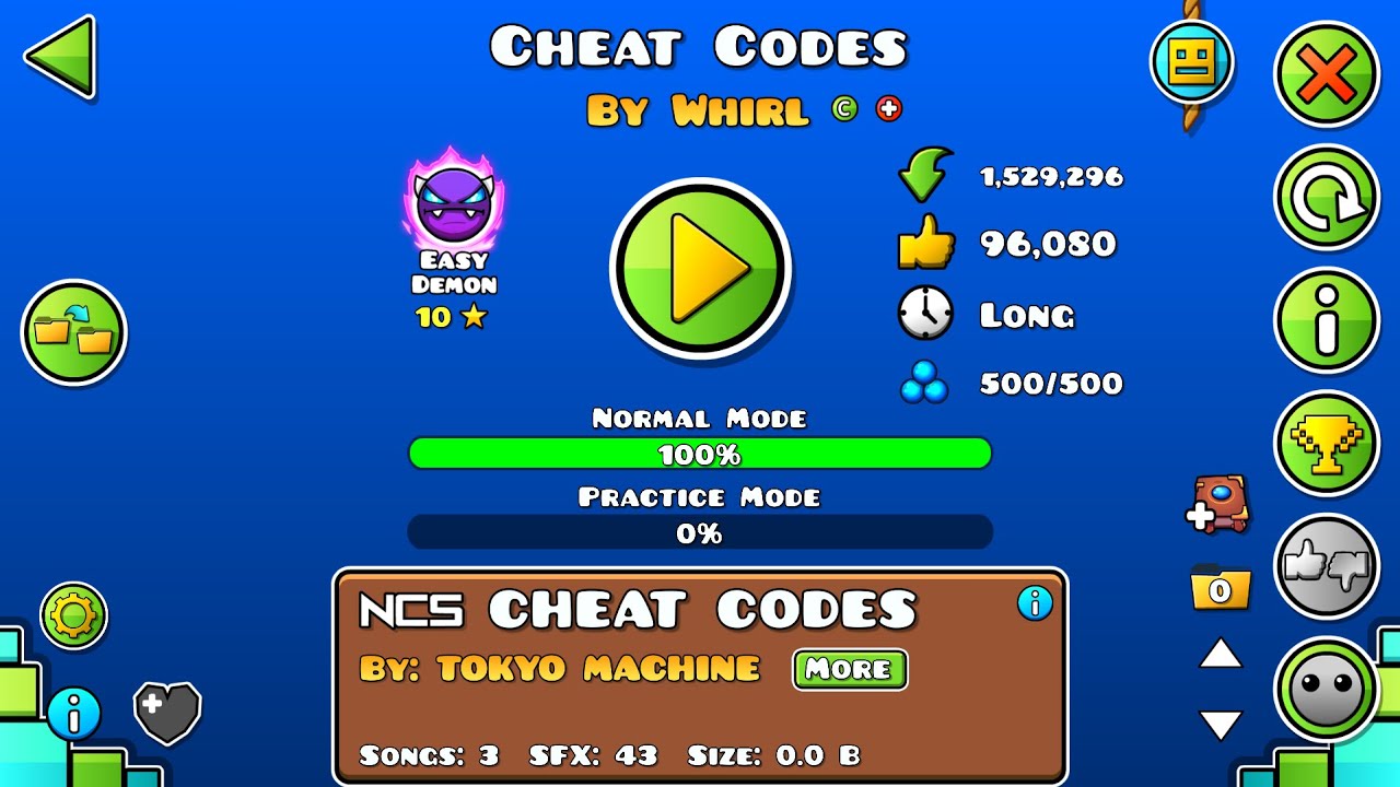 "Cheat Codes" by Whirl - 100% (Geometry Dash) - YouTube