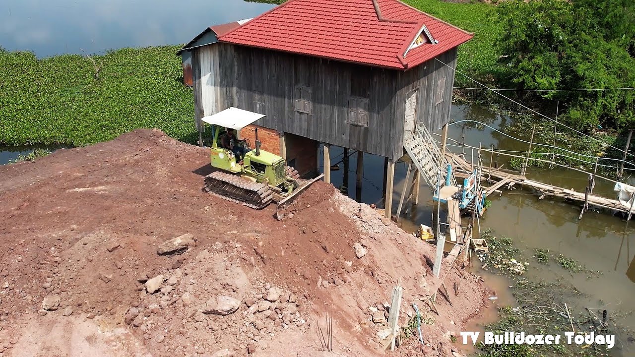 Step5 New Wonderful Project Land Filling Process operator Bulldozer ...