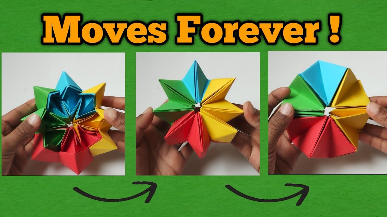 How To Make Origami Paper Toy Moves Forever Easy Craft - YouTube
