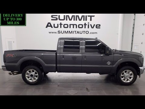 2015 FORD F350 LARIAT ULTIMATE DIESEL FX4 IN MAGNETIC GRAY WALKAROUND ...