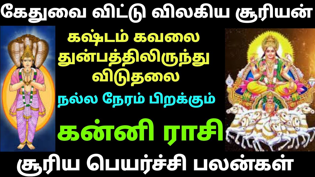 suriya peyarchi 2022 in tamil kanni rasi - YouTube