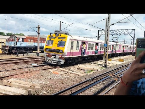 High Speed Local and Express Train Skip Rail Station - YouTube