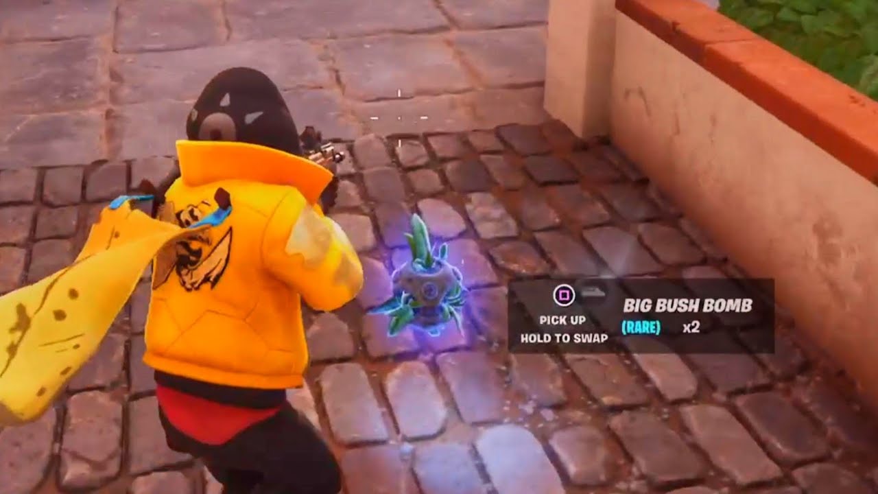 *NEW* Big Bush Bomb | Throw to Create Bush | Fortnite Chapter 5 Season ...