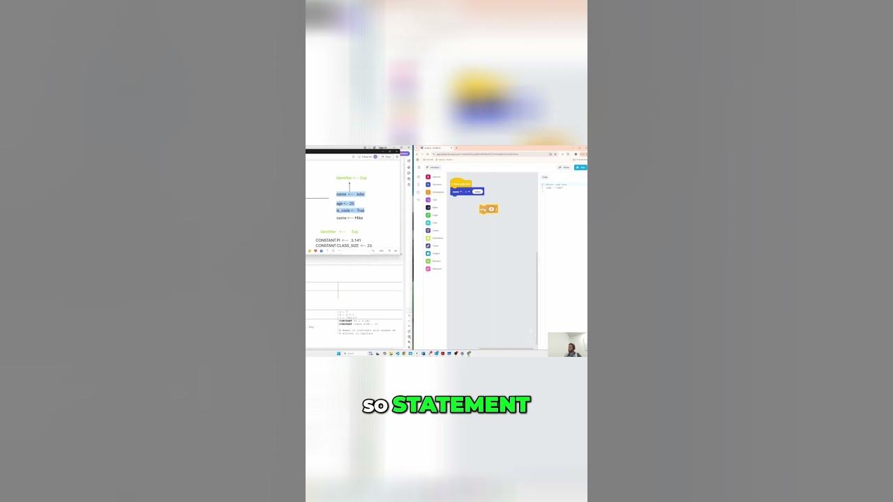 Pseudocode Understanding Variables in Programming Print a Name #aqa #gcsecomputerscience - YouTube