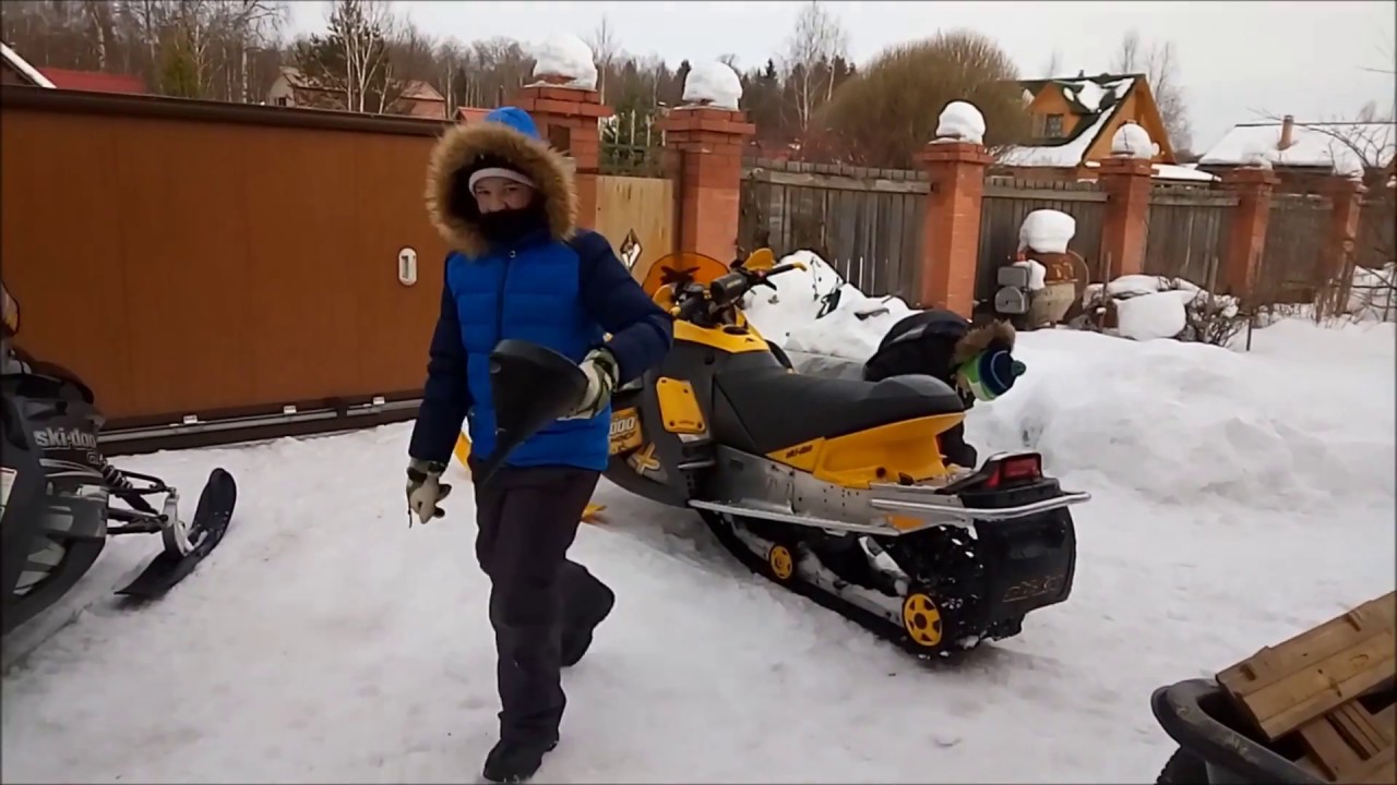 Children snowmobile BRP/Дети на снегоходах 2017 - YouTube