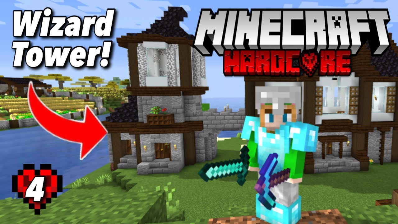 Building a Wizard Tower Enchanting Room! | Hardcore Minecraft Survival ...