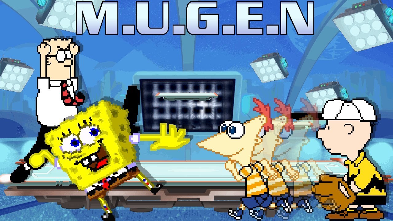VMS MUGEN - Dilbert (me) and SpongeBob vs. Charlie Brown and Phineas ...