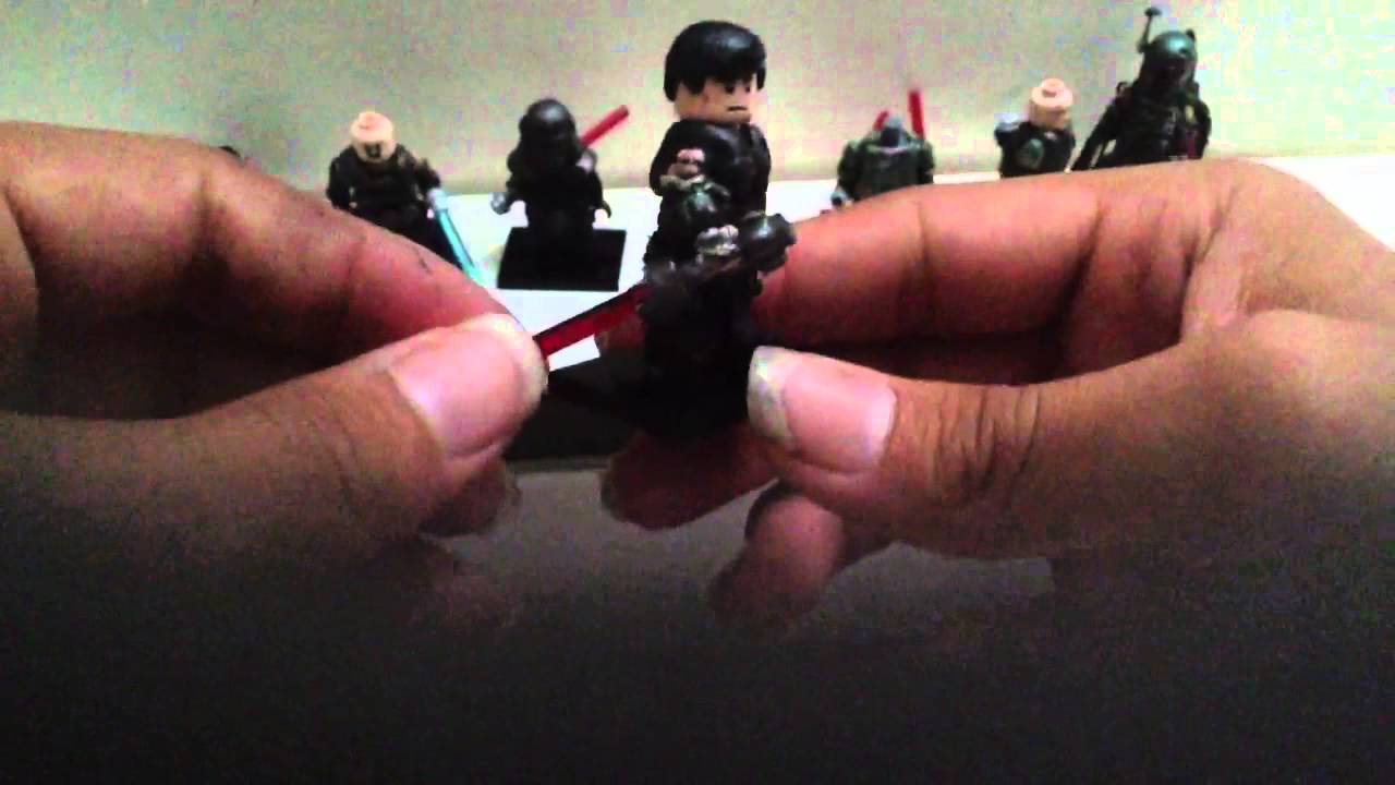 Custom lego force unleashed mini figures - YouTube